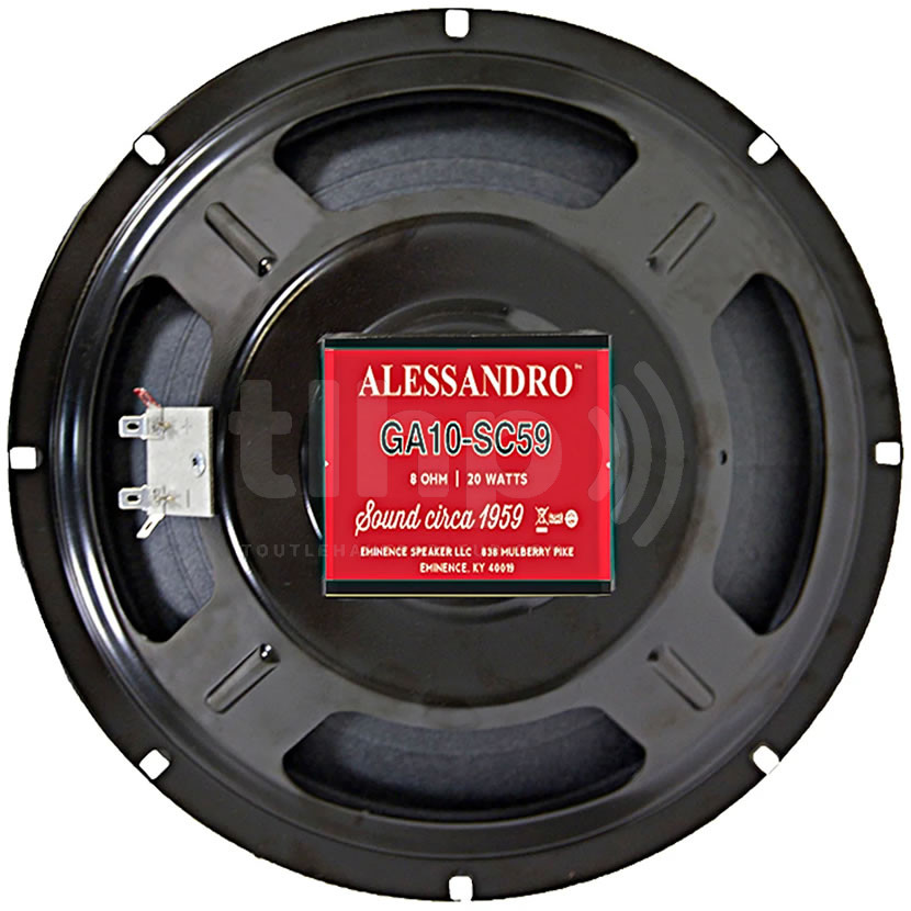 Guitar speaker Eminence George Alessandro SC59, impedance 8 ohm, 10 inch
