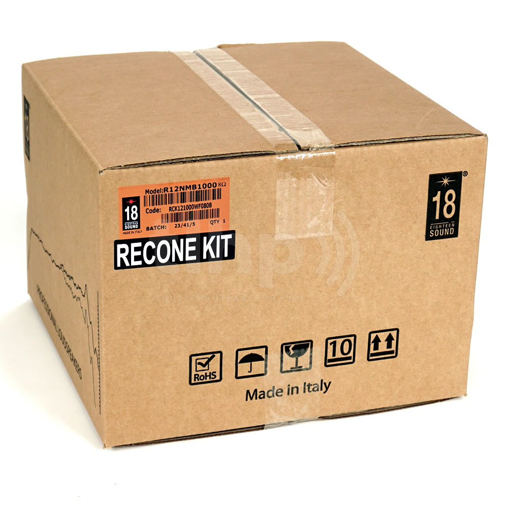 Recone kit for 18 Sound 12NMB1000, 8 ohm, glue not included