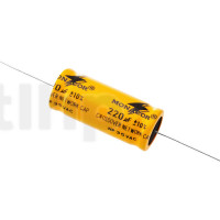 Pair of capacitors Monacor LSC-2200NP, 220µF 100VDC