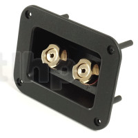 Large rectangular 2-pole recessed terminal block for high fidelity ...