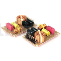 Pair of 2-way crossover, 2000 Hz 12 dB/octave, 4 ohm low pass, 8 ohm ...