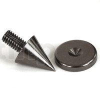 Decoupling point with cup, M6 male thread, black nickel finish