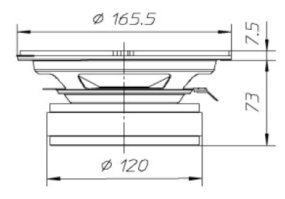 Speaker Ciare CW162, 4 ohm, 6.5 inch