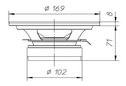 Speaker Ciare HW162, 8 ohm, 6.5 inch